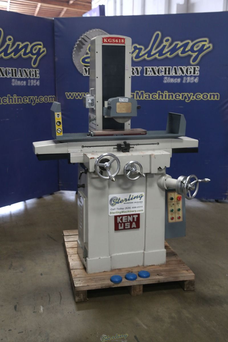 6" x 18" Kent #KGS-618, horizontal reciprocating surface grinder, PMC ...