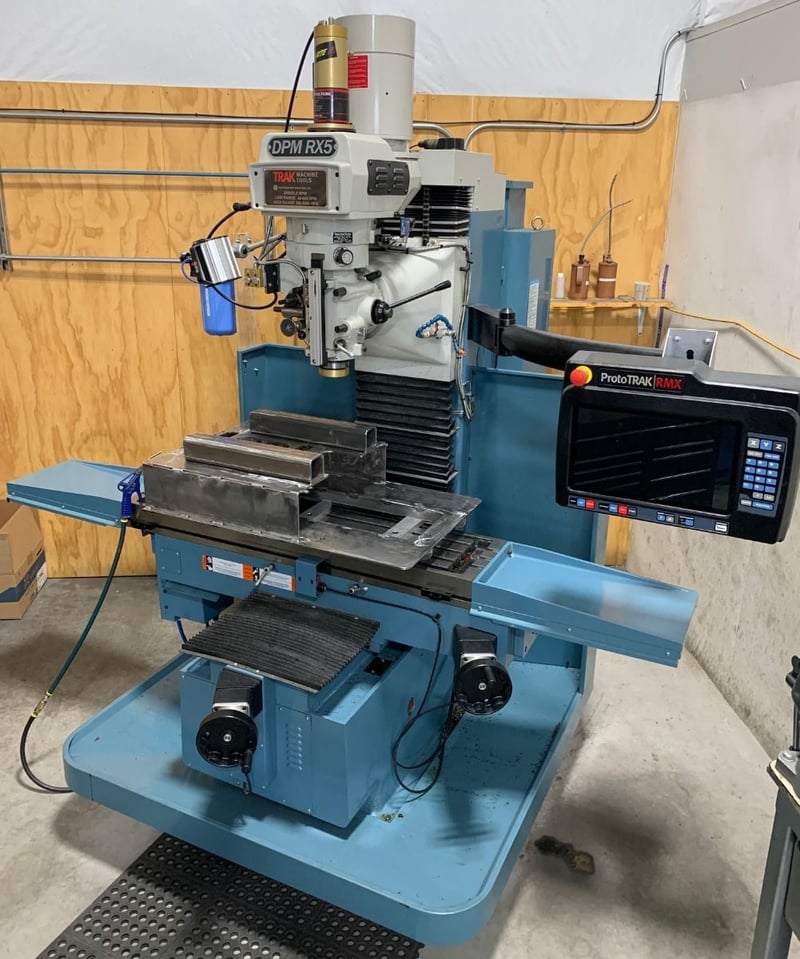 Southwestern Industries #DPM-RX5, vertical mill, 12" x50" tbl., 5 HP ...