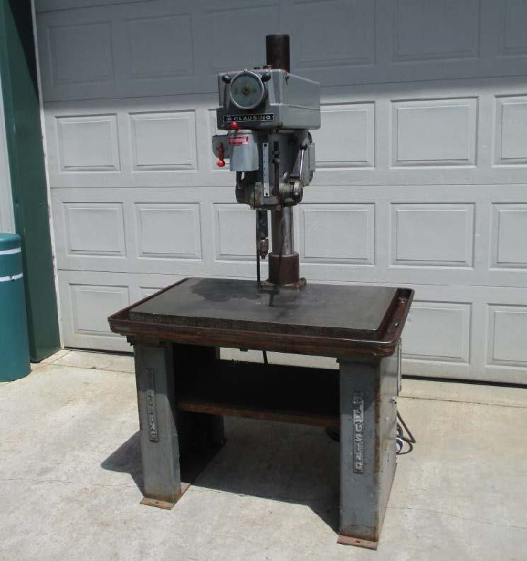 20" Clausing #2276, variable speed drill press, #3MT, 6.5" spindle ...