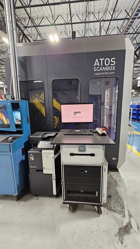 GOM #ATOS-ScanBox-5108, 79" L x 101" D x 107" H, Fanuc M-20iA 6-Axis ...