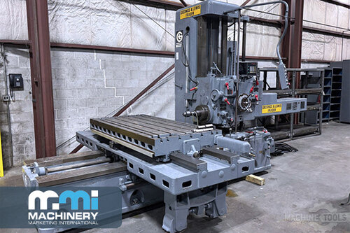 4" Giddings & Lewis Frazer #70A-D4-T, horizontal boring mill table type ...