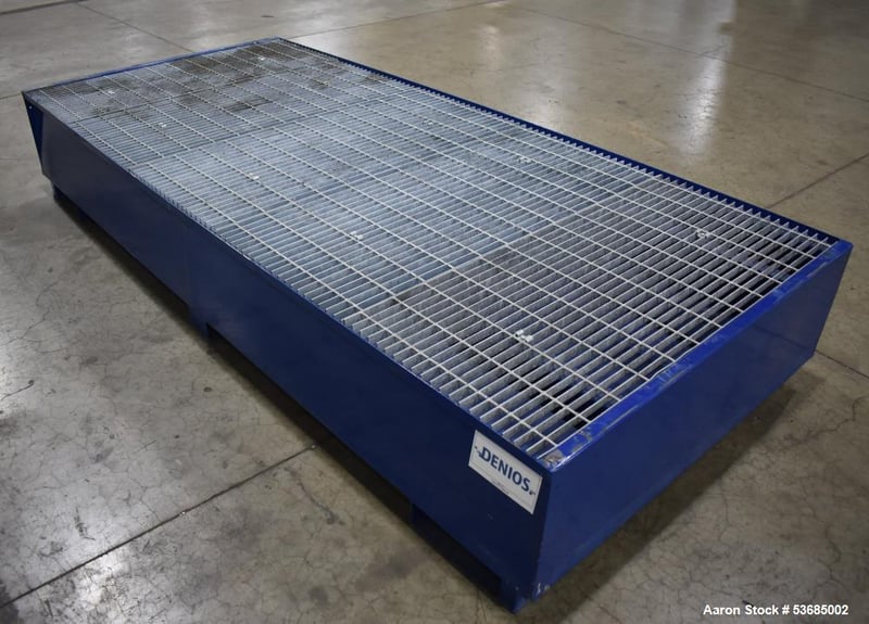Denios, IBC Spill Containment Pallet System, 120" x 53" x 26", 15000 ...