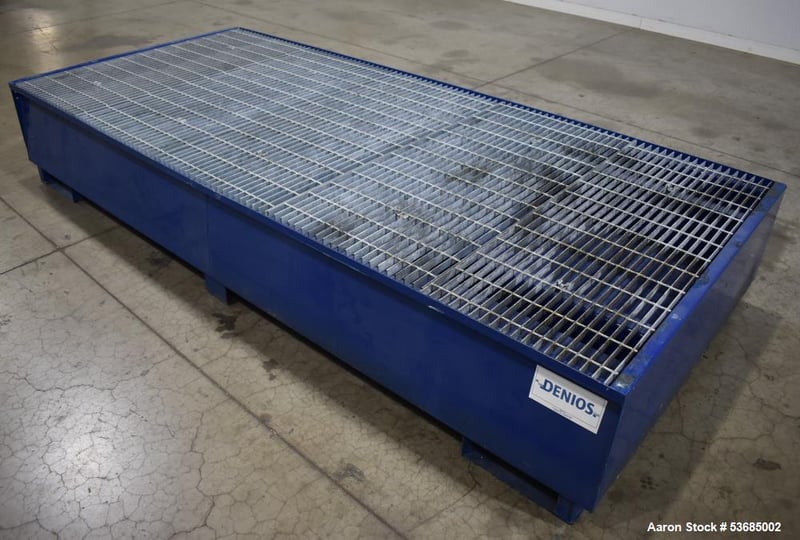 Denios, IBC Spill Containment Pallet System, 120" x 53" x 26", 15000 ...