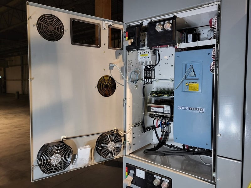 50 HP Eaton, SVX9000, variable frequency drive, 600 Volts, 3 phase ...