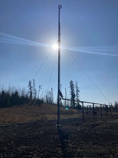 4" x 50' Tornado Guyed Flare Stack For Sale | Surplus Record