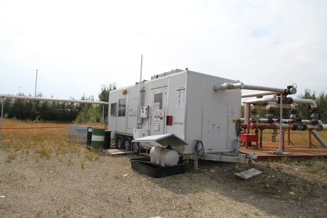 145 HP Mycom #160VSRD-181, portable screw compressor, Caterpillar ...