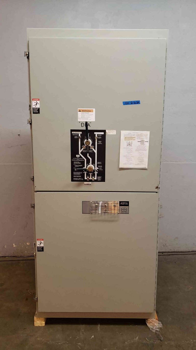 800 Amp. ASCO #962, Automatic Transfer Switch & Bypass Isolation Switch ...