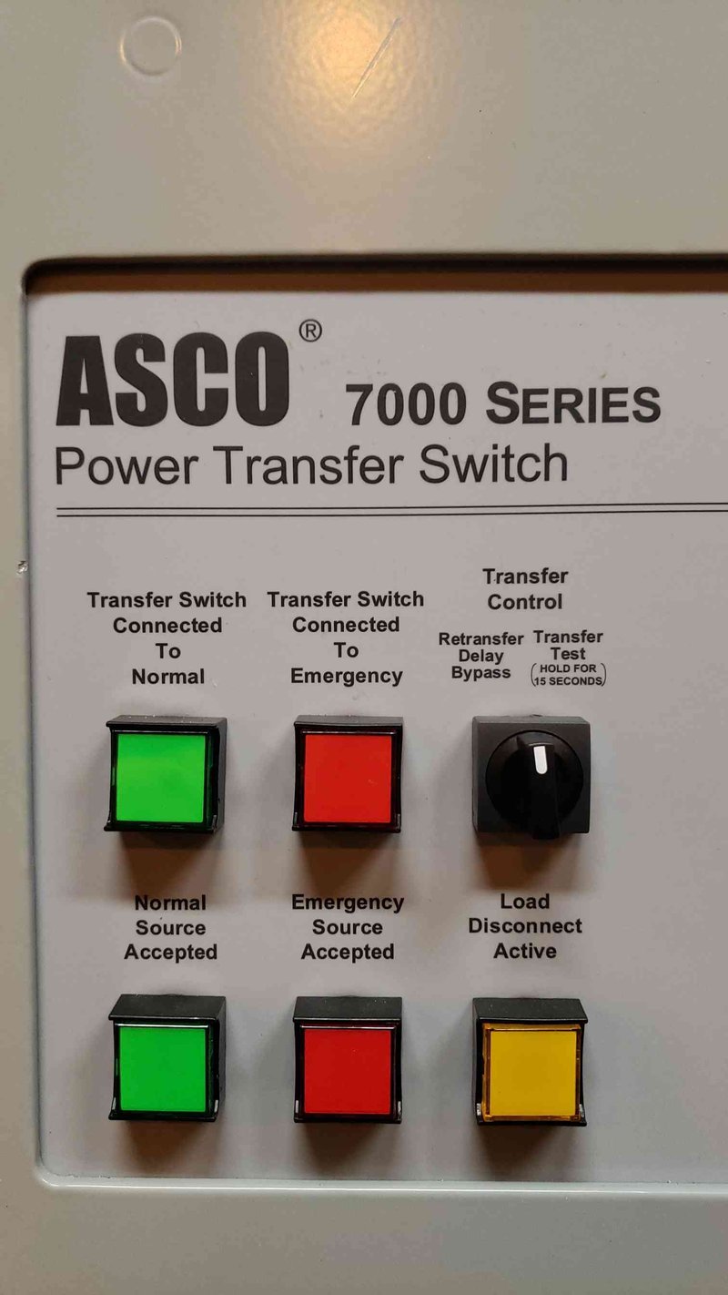 400 Amp. ASCO #7000-Series, Power Transfer Switch automatic transfer ...