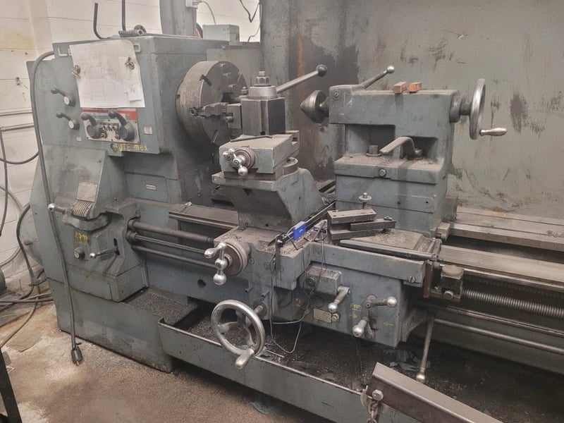 34" x 102" LeBlond, engine lathe, 15" 4-Jaw chuck, 24" 3-Jaw chuck ...