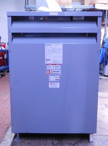 112.5 KVA 480 Delta Primary, 240 Delta/120 Secondary, Eaton DT-3 ...