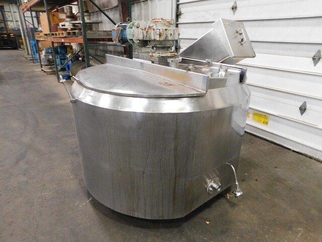 350 gallon Cherry Burrell, 304 Stainless Steel mixing vat tank, 57 ...