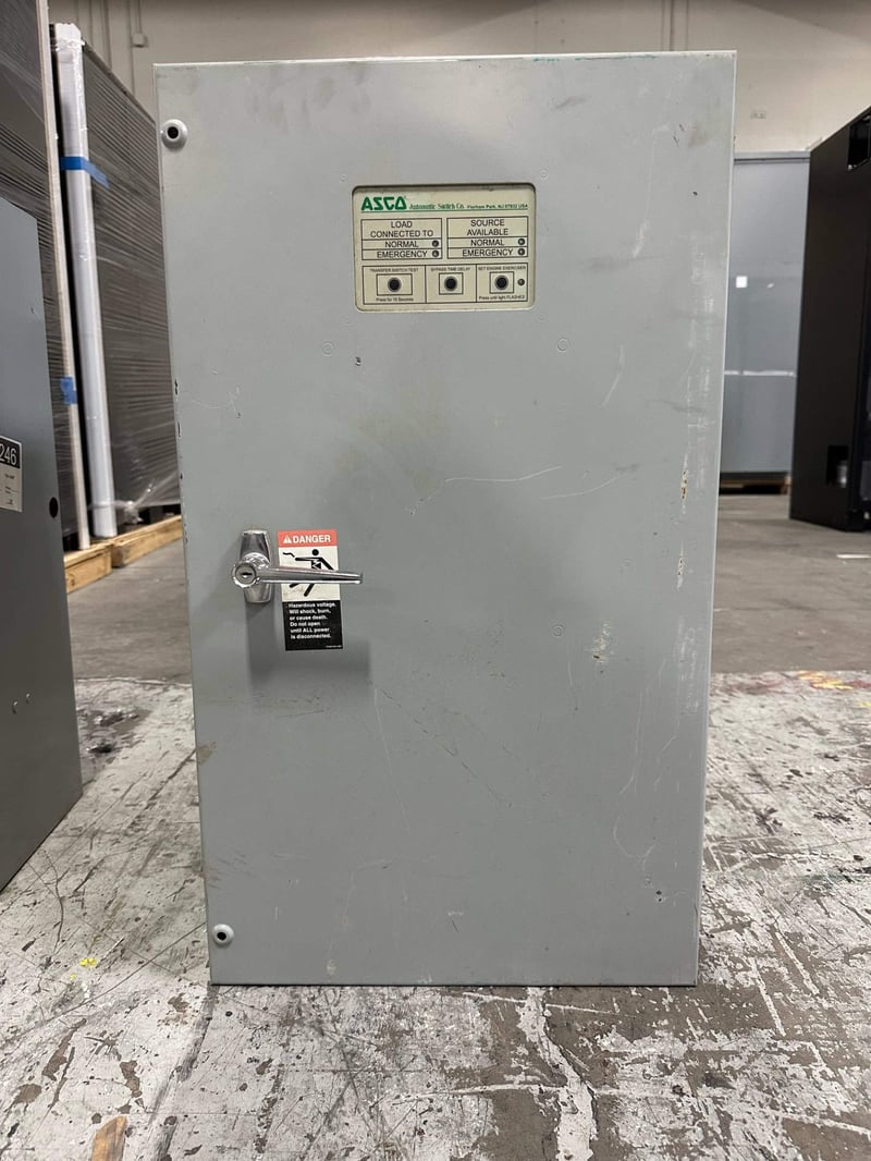 104 Amp. ASCO 300 Series, automatic transfer switch, 480 Volts, Nema 1 ...