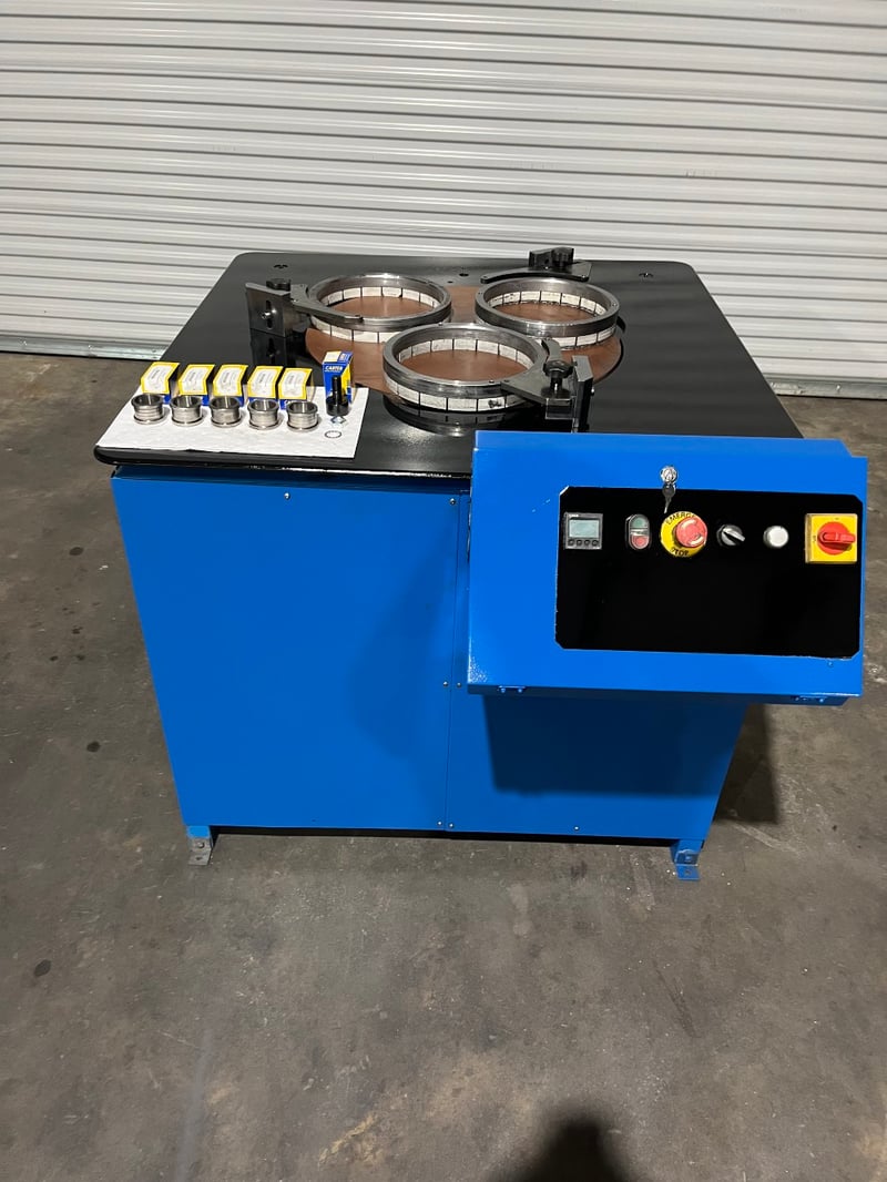 24" Lapmaster, open face, 3 rings (9-3/4" ID), slurry unit, lapping ...