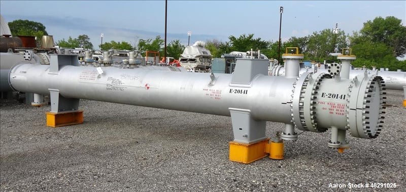 2143 sq.ft., 412 psi shell, Ilsung Corp #AEU, 4 Pass U Tube Shell ...