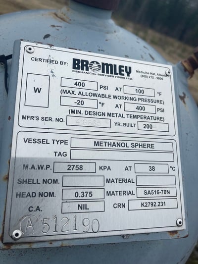 24 Methanol Sphere for Sale | Surplus Record