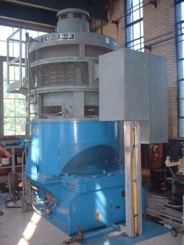 1000 KW, Teledyne / Louis-Allis, complete hydro-electric generating ...