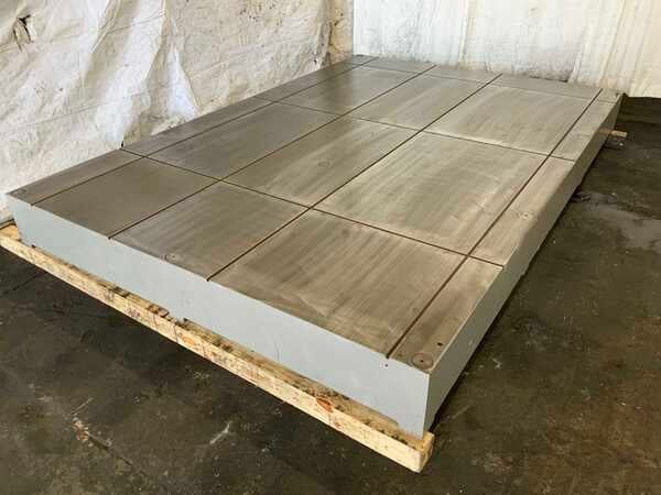 79" x 118" Precision layout table, grooves for Sale | Surplus Record