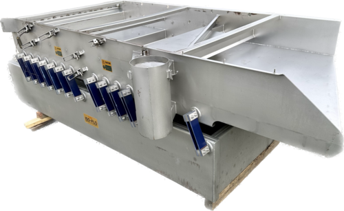 48" wide x 7' long, Key, Iso-Flo Vibrating Sifter/Dewatering Table, 15 ...