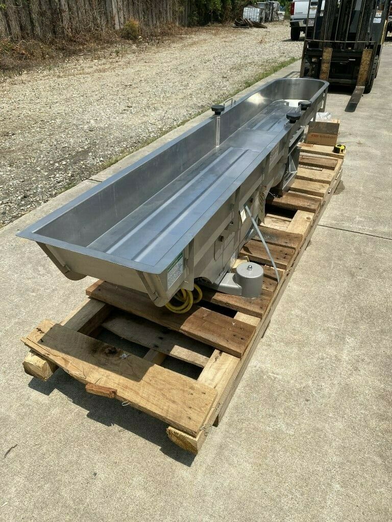 14" wide x 8' long, FMC Fmc #BF4-A-LF, Magnetic Feeder Screener ...