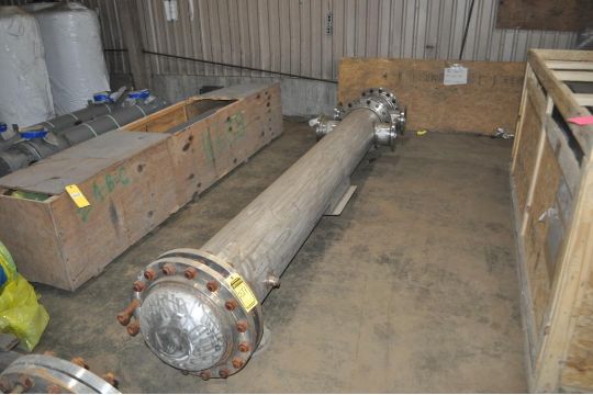 IPAC #2000, double pass shell & tube heat exchanger, Stainless tubes ...
