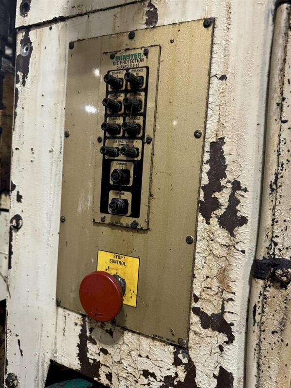 350 Ton, Minster Hevistamper #E2H-350-86-47-SG, straight side double ...