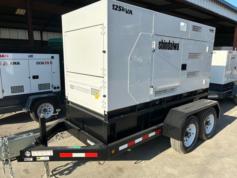 100 KW Isuzu #DGK125F, diesel generator set, 277/480 Volts, 3-phase ...