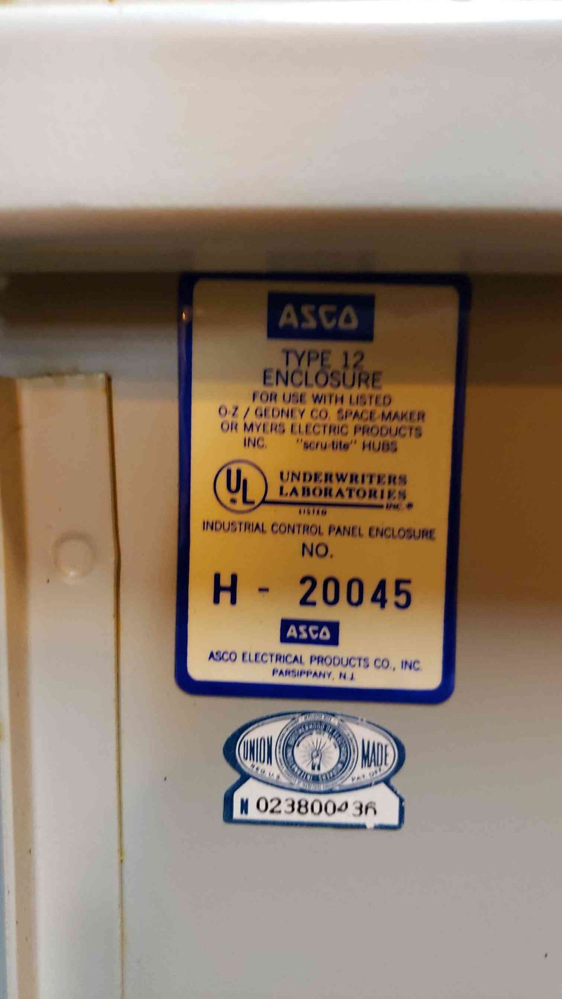 800 Amp. ASCO, automatic transfer switch Automatic Transfer Switch ...