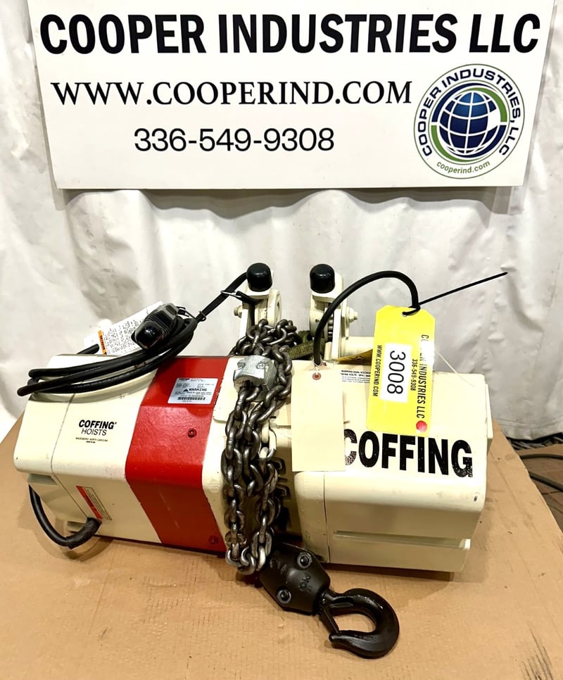 2 Ton, Coffing #ECMT4024, Hoist & Trolley, 24 FPM, 3 HP, 230 V for Sale ...