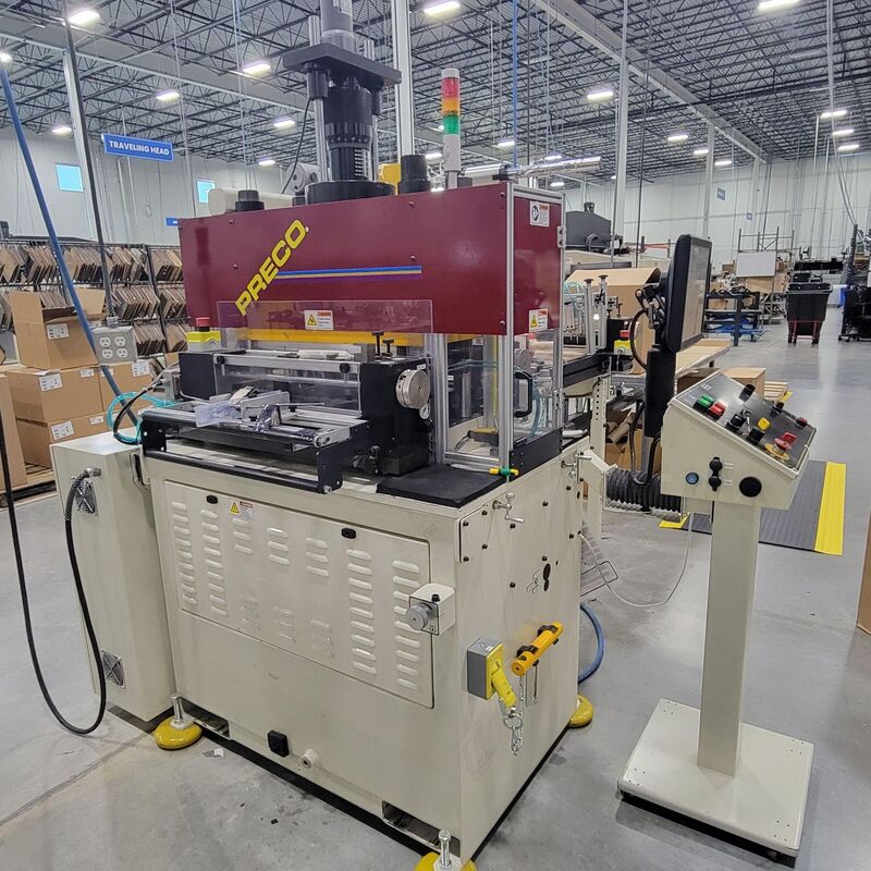 40 Ton, Preco #1220-40T, 4-post hydraulic die cutting press, 4 stroke ...