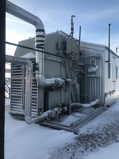 68 HP FLSMIDTH #Fuller-C70, rotary vane compressor, Arrow VRG330U NG ...