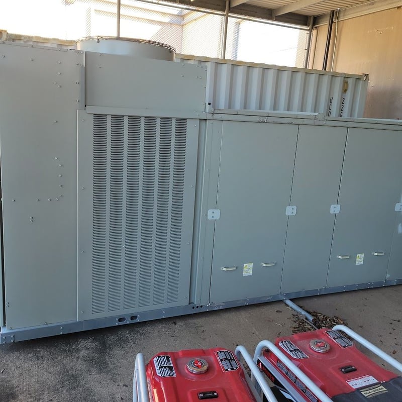 25 Ton, Trane #Intellipak, 460 V. 3 phase with DX cooling, electric ...