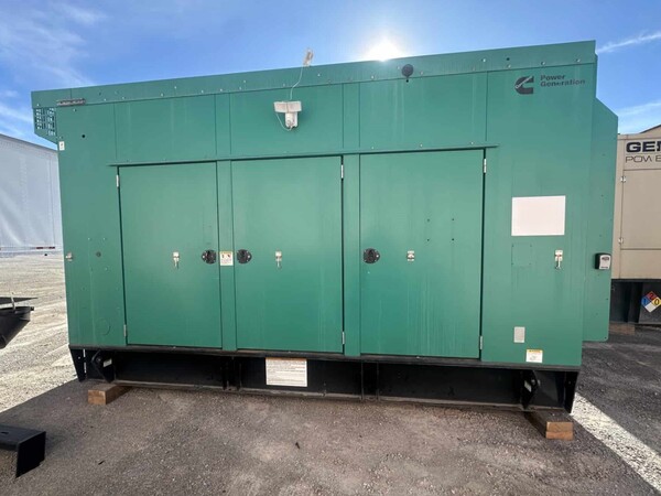 300 KW Cummins #DQHAB, diesel generator set, weather enclosure, 480 ...