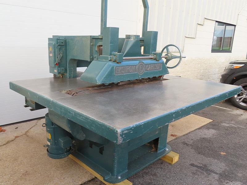 Ekstrom Carlson #EE, straight line rip-saw, 16" single blade, 30 HP for ...