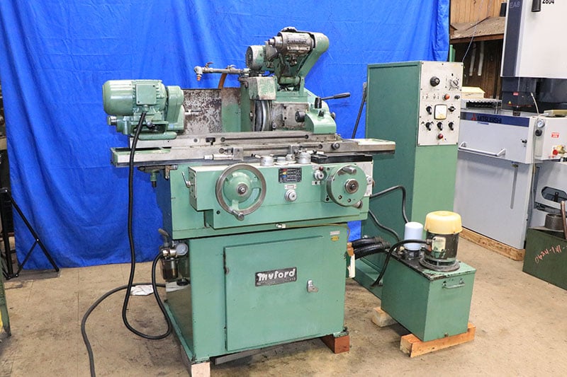 5" x 12" Myford #MG12-HPM, hydraulic cylindrical grinder, 12" x 1-1/2 ...