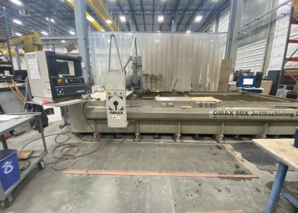 Omax #80X-Enduromax, 5-Axis waterjet, 100 HP, 60000 psi, 80" x165 ...