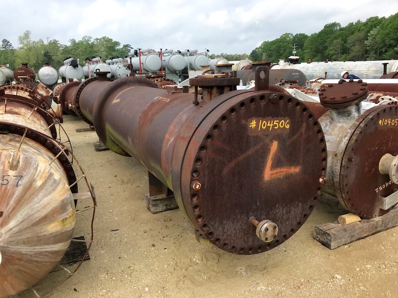 3240 sq.ft., 300 psi shell, Southern Heat Exchanger, 600 psi tube, 600 ...