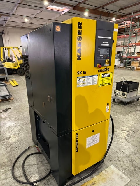 Kaeser #AirCenter-SK15, rotary screw air compressor, 2017 For Sale | Surplus Record