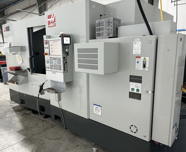 Haas #EC-400, horizontal machining center, 50+1 side mount tool changer ...