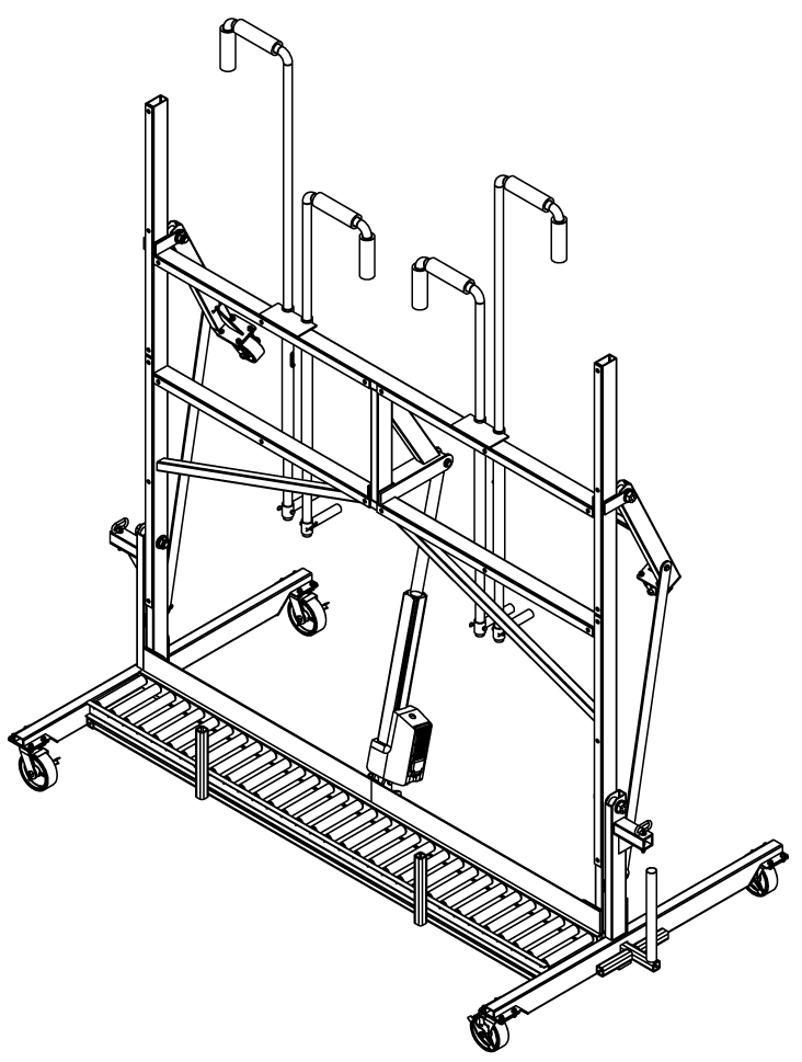 Panel Tilt Cart, 1200 lb. max capacity, 180° range of motion, no ...