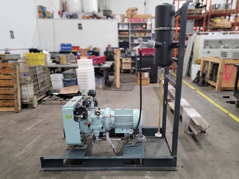 7.95 cfm, 580 psi, Sauer #WP15L, reciprocating air compressor w/control ...