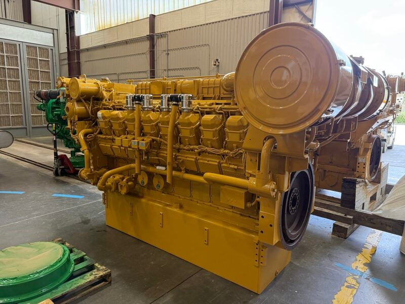 2549 HP Caterpillar #3516B, diesel marine engine, 1800 RPM, sound ...