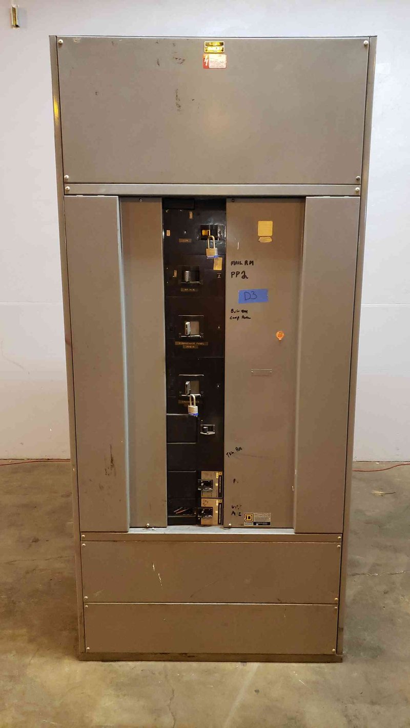 2000 Amps, Square D, 120/208V. I-Line Switchgear w/ Breakers D3 for ...