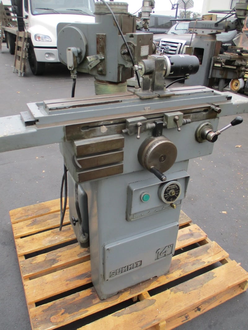 Summit, 14" tool & cutter grinder, with all 5 Diamond dresser, 220 V. For Sale | Surplus Record