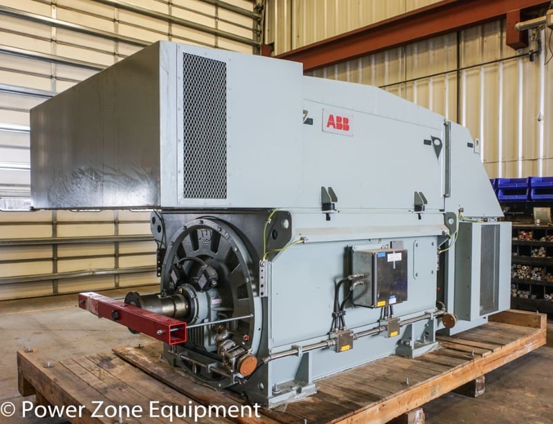 3352 HP 3600 RPM ABB 560, Frame 560, TEAAC, 3300 Volts, unused surplus ...