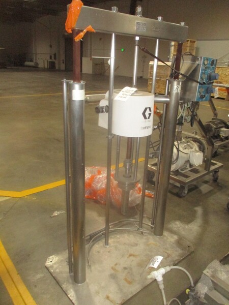 Drum unloader, Graco Saniforce ram unit Stainless Steel drum unloader ...