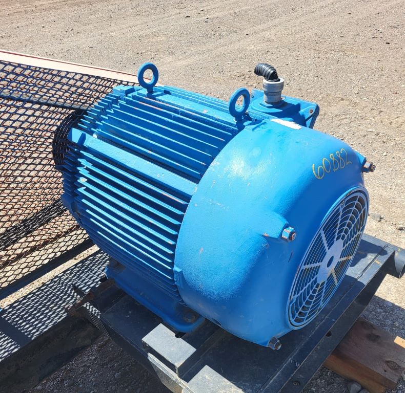 100 HP 1200 RPM Teco Westinghouse, Frame 444T, TEFC, 460 Volts for Sale ...