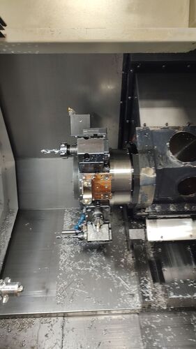 SMEC #SL-2000ASY, CNC lathe, 25.5" swing, 6" chuck, 2" bar, 15.5"dia ...