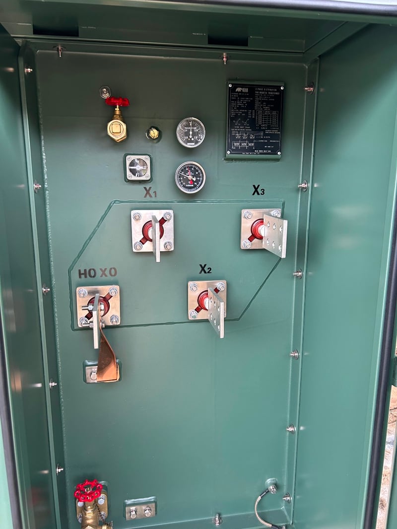 300 KVA 13200Y/7620 Primary, 208/120 Secondary, with taps, bayonet ...