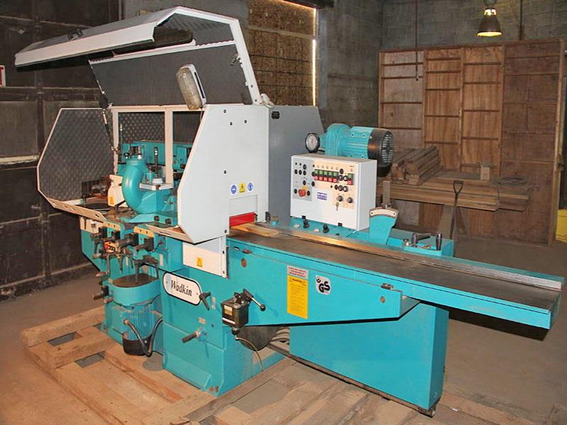 Wadkin #GD-220, 5-Head Feed Through Moulder, 8-5/8" x 4-3/4" capacity ...
