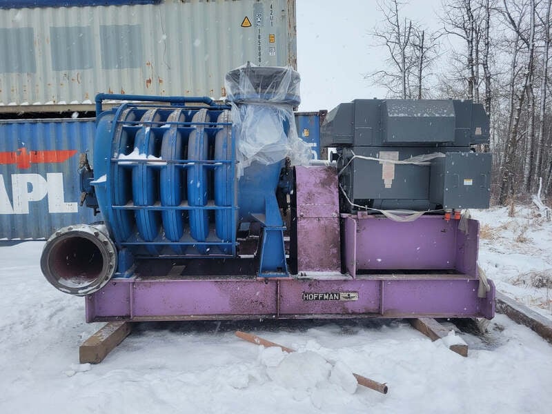 Hoffman #79105, multistage centrifugal blower, 900 HP, 3570 RPM, 2300 V ...